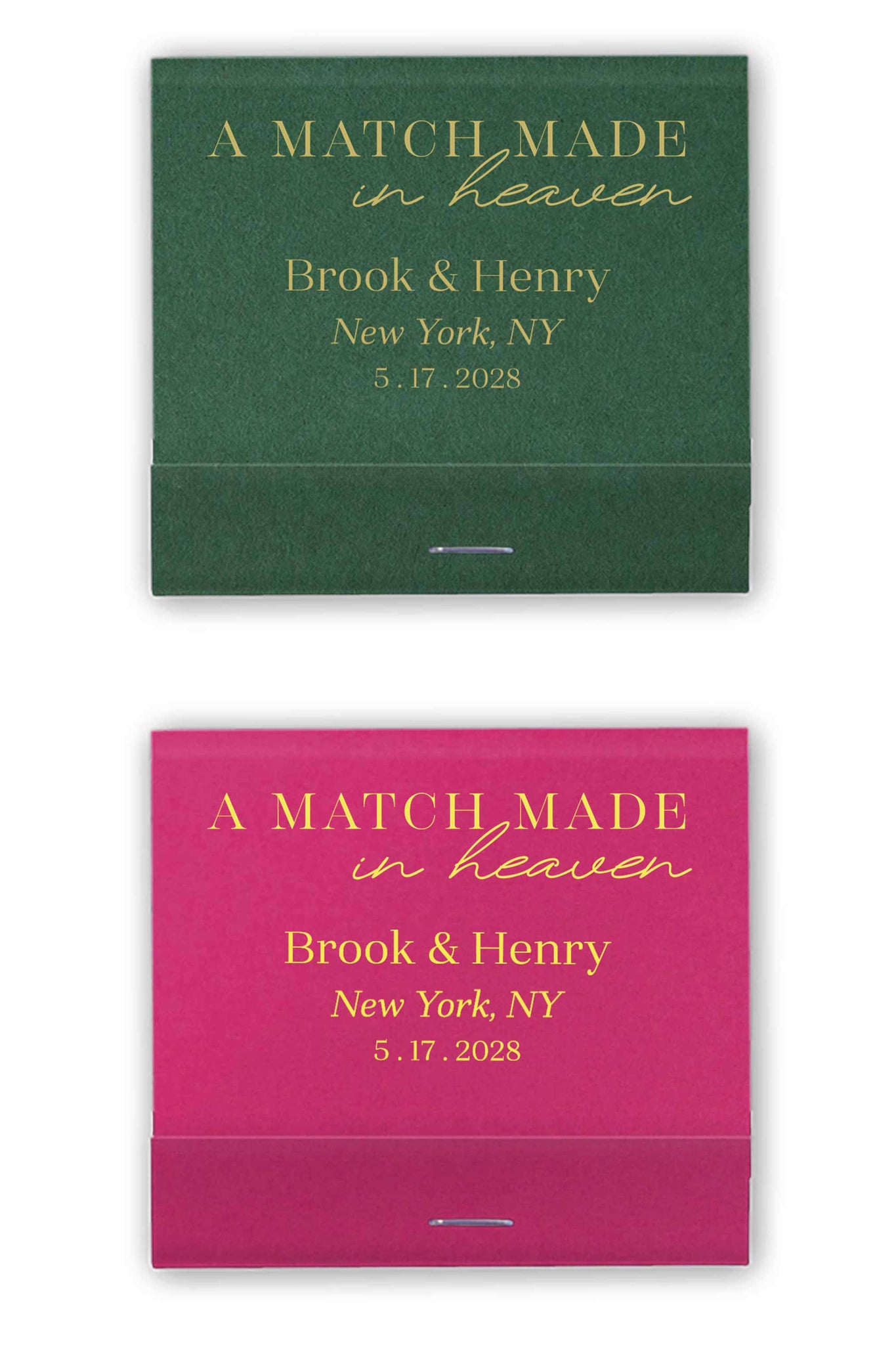 A Match Made in Heaven Matchbooks Custom Wedding Favors Matches – Tea ...