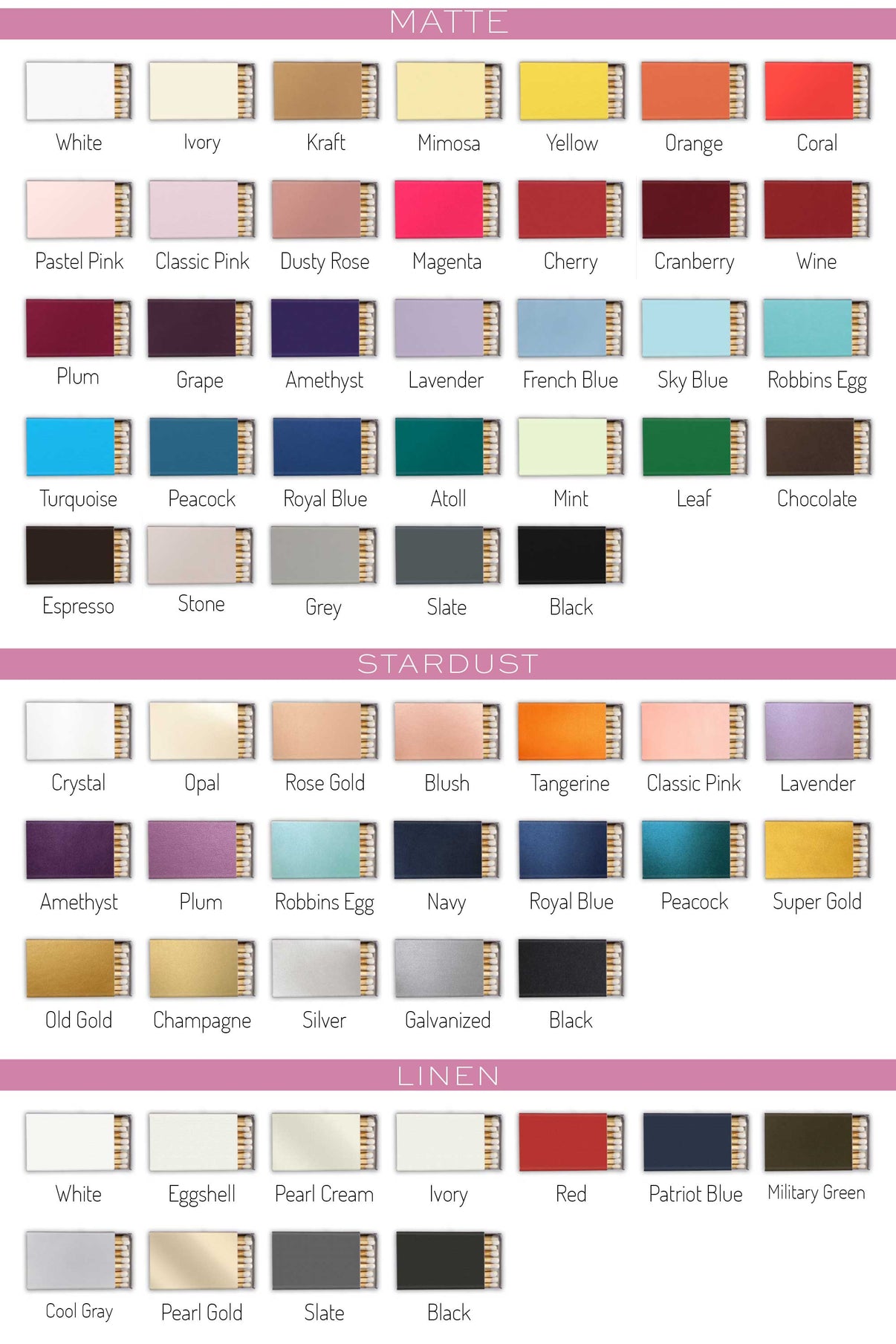 Personalized Matchboxes Wedding Matches – Tea and Becky