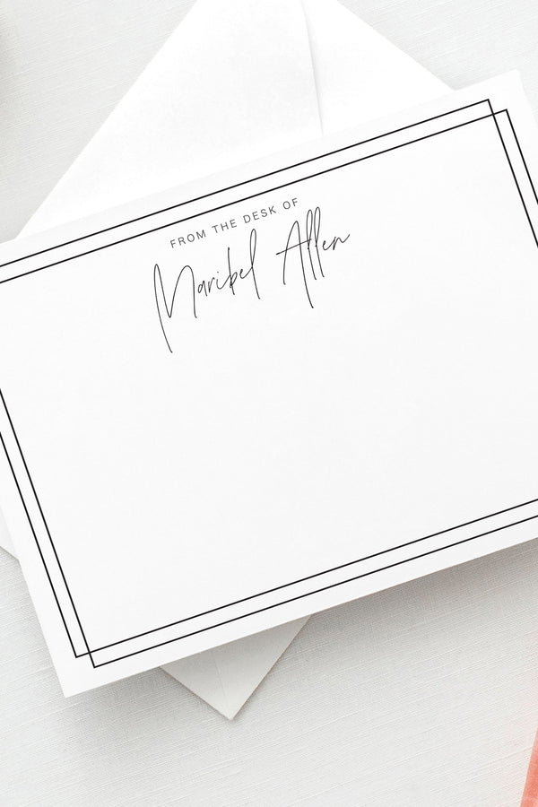Modern Lines Personalized Stationery - Maribel Collection – Tea and Becky