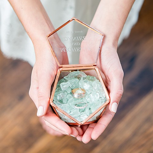 Geometric Ring Box - Personalized Wedding Ring Boxes – Tea and Becky