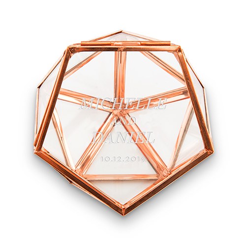 Geometric Ring Box - Personalized Wedding Ring Boxes – Tea and Becky