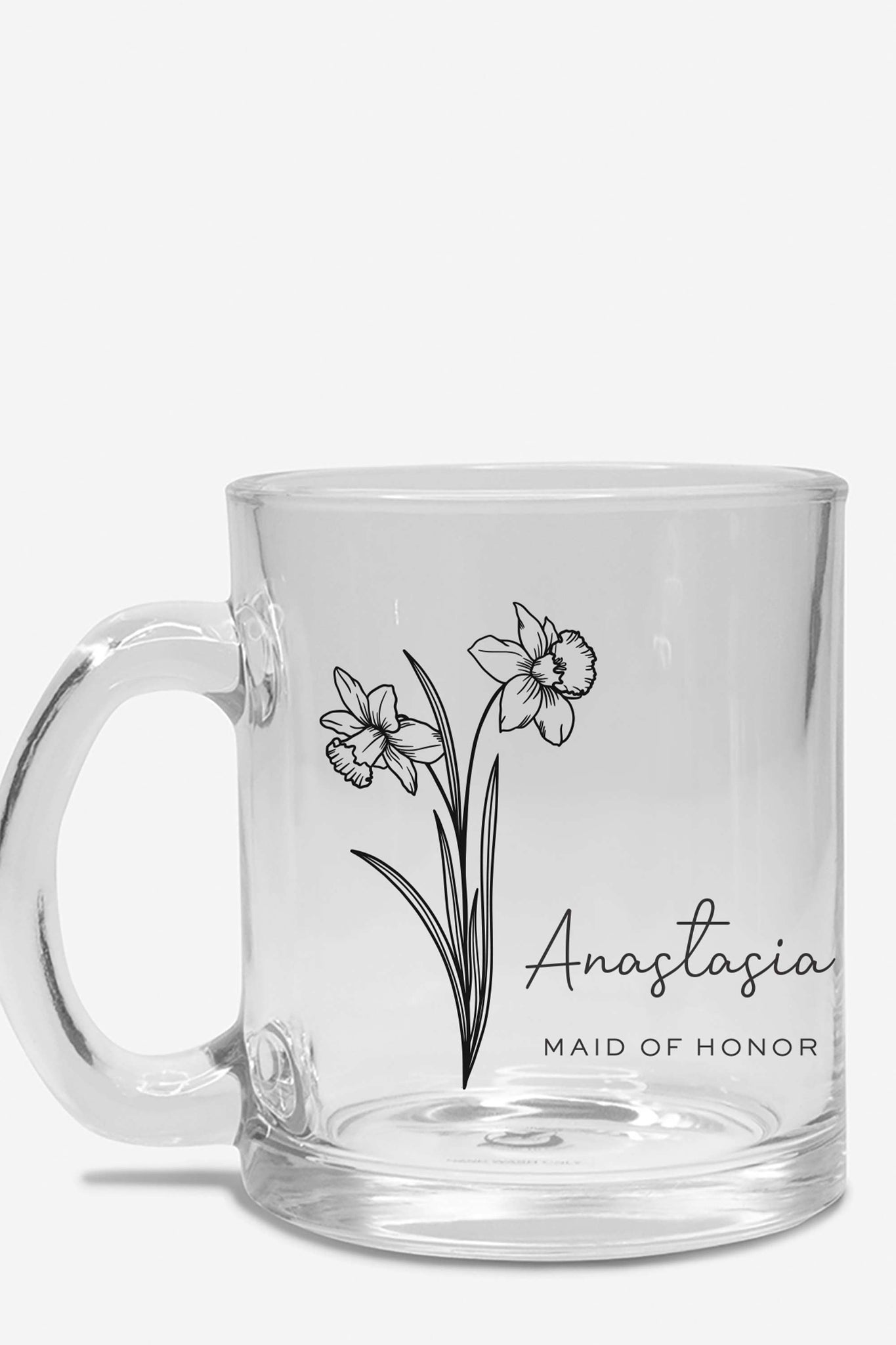 Maid of Honor Birth Flower Mug - Personalized – Tea and Becky